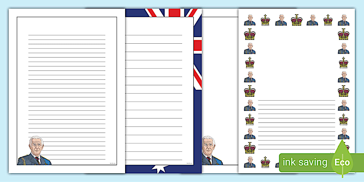 The King's Birthday Page Borders (teacher made) - Twinkl