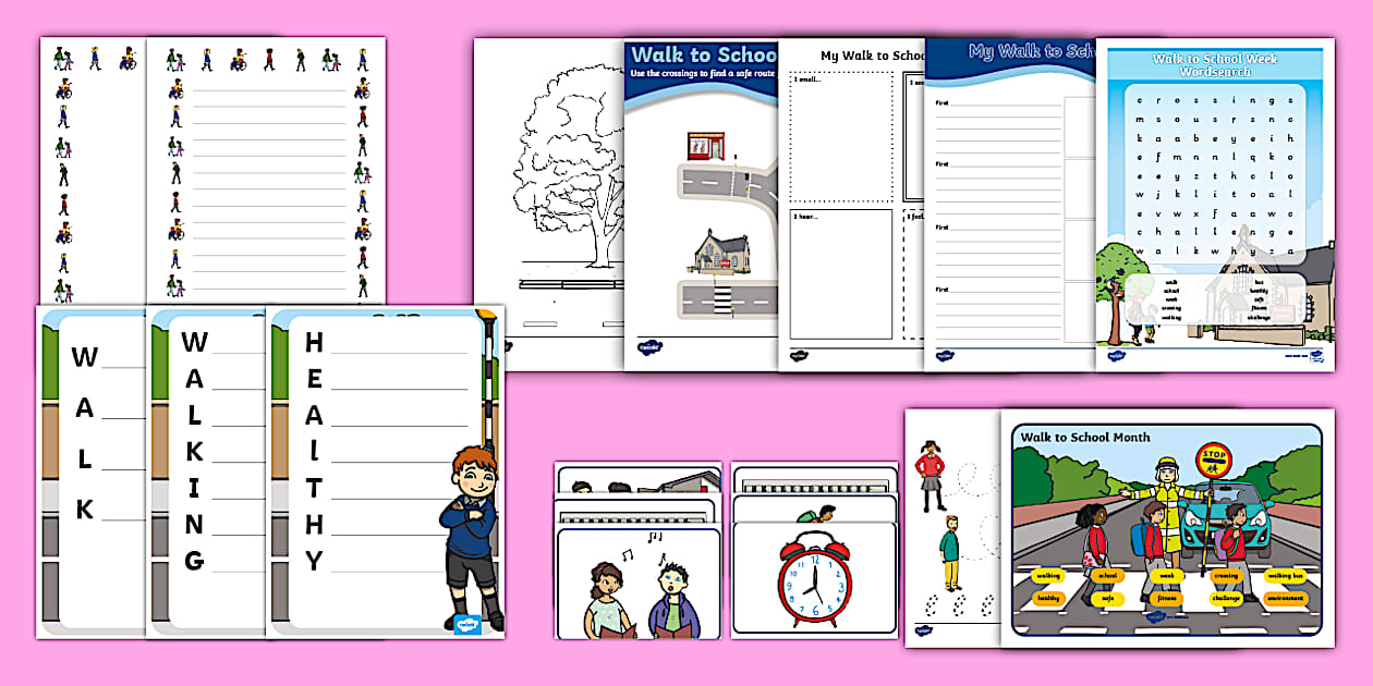 Top Ten Walk to School Activity Pack (teacher made) - Twinkl