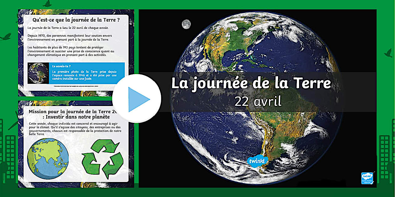 PowerPoint : la journée de la Terre - Twinkl