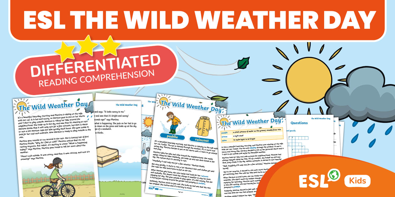 ESL The Wild Weather Day Comprehension