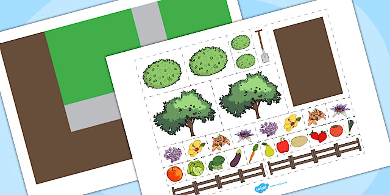 Garden Plan Activity (creat de profesori) - Twinkl