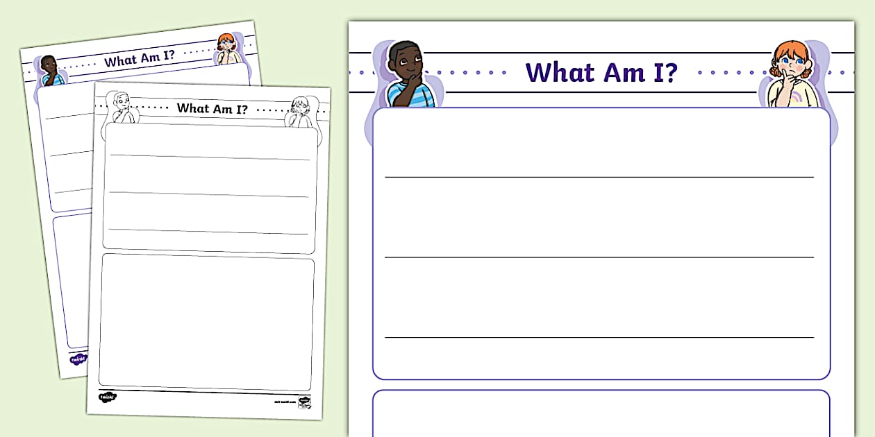 Riddle Writing Template (teacher made) - Twinkl