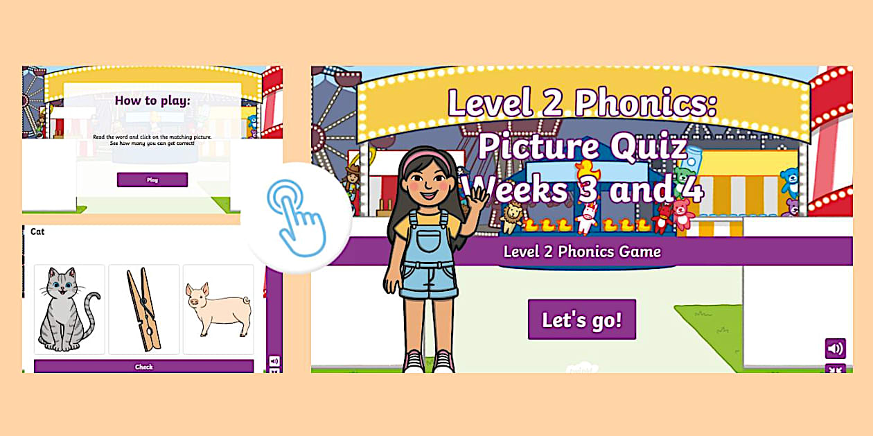 Twinkl Phonics Level 2 : Picture Quiz Weeks 3 and 4 - Twinkl