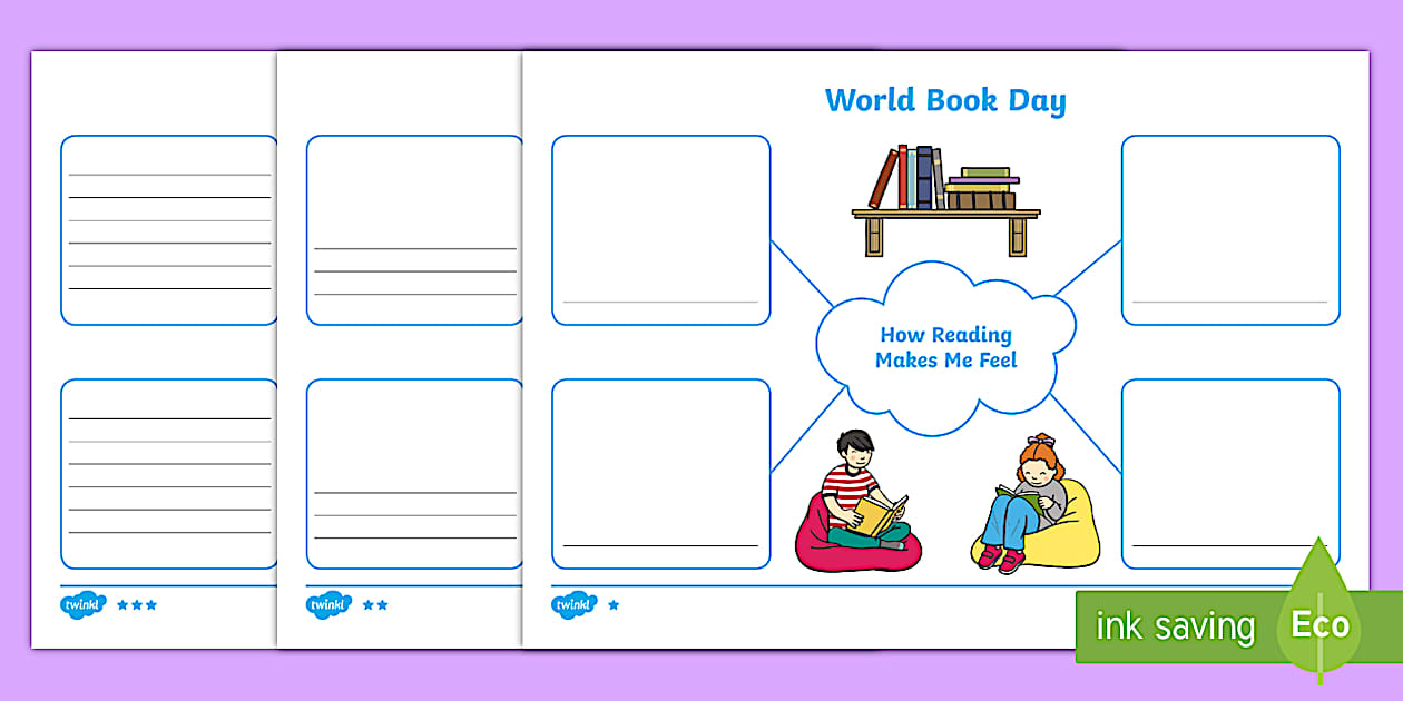 World Book Day Word Web Worksheet - Twinkl