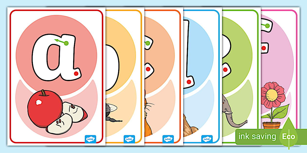 Tracing A-Z Alphabet Display Posters (teacher made) - Twinkl