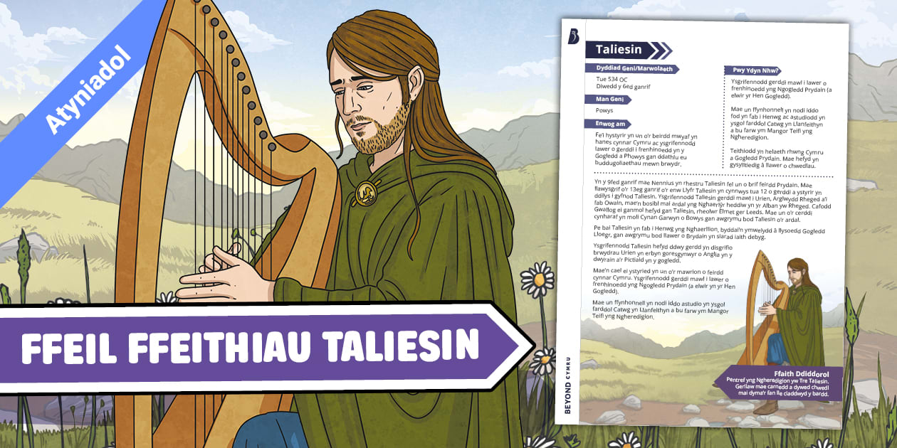 Ffeil Ffeithiau Taliesin (teacher made) - Twinkl