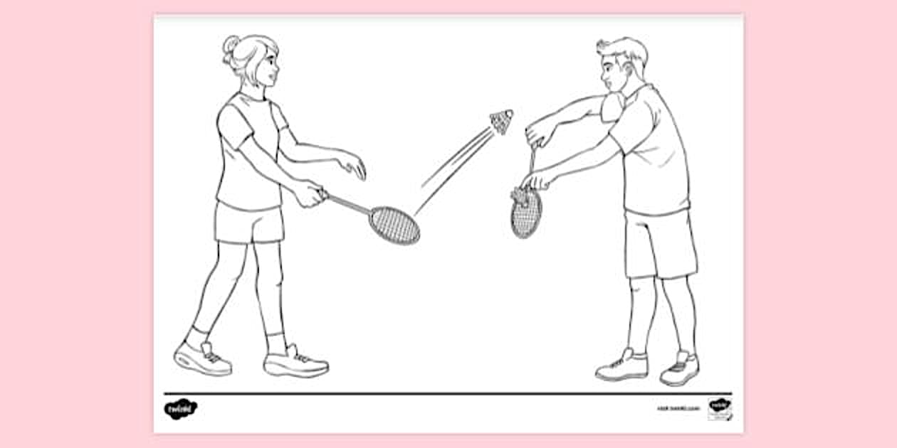 Forehand and Backhand Colouring Sheet | Colouring Sheets