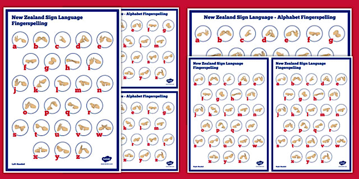 New Zealand Sign Language Alphabet Poster | New Zealand