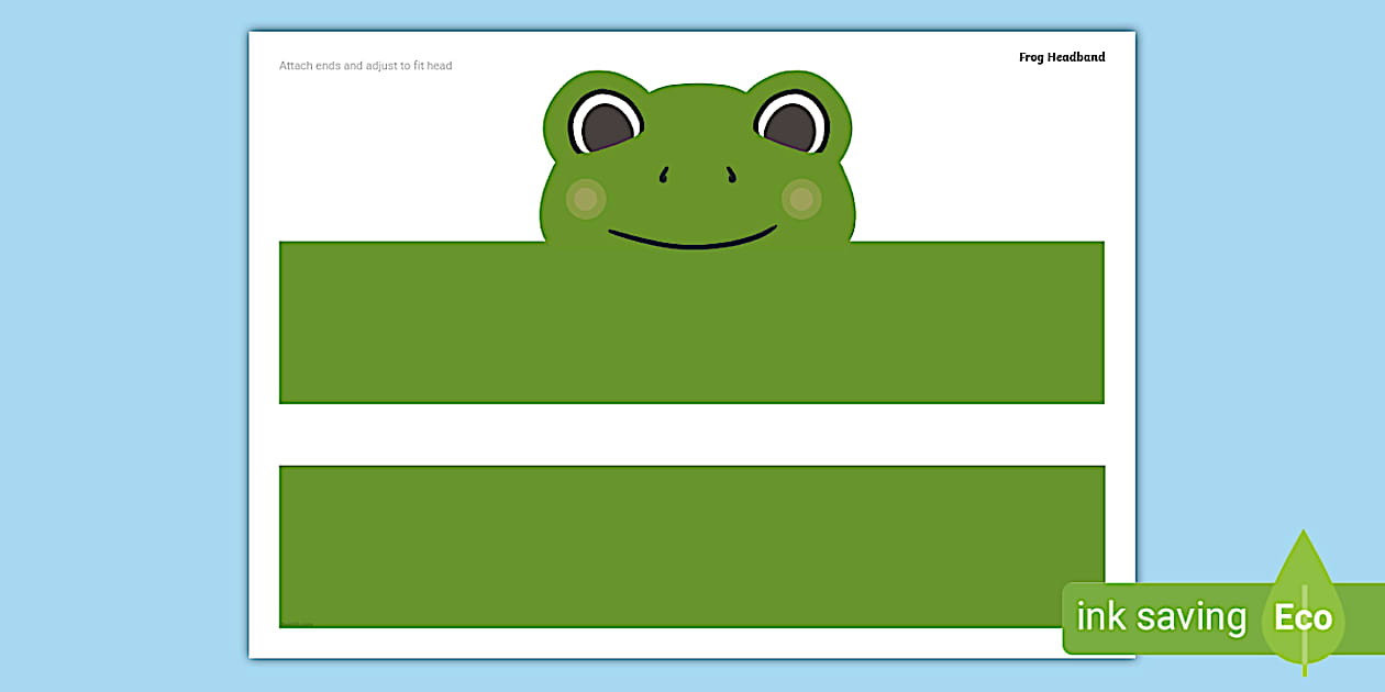 Frog Headband (teacher made) - Twinkl