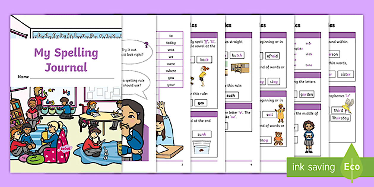 Y1 Spelling Journal Diary (teacher made) - Twinkl
