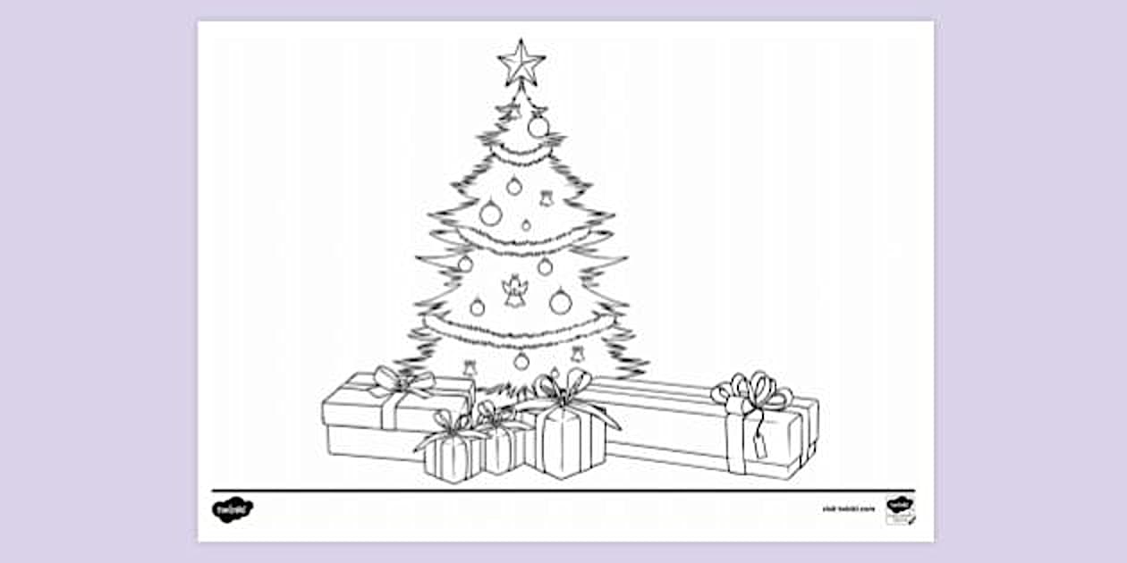 Christmas Items Colouring Page | Colouring Sheets - Twinkl