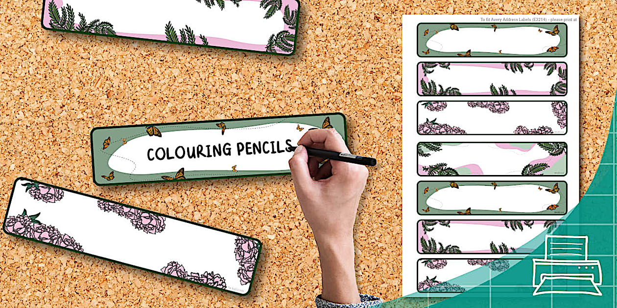 Drawer Labels | Classroom Organisation | Nature - Twinkl
