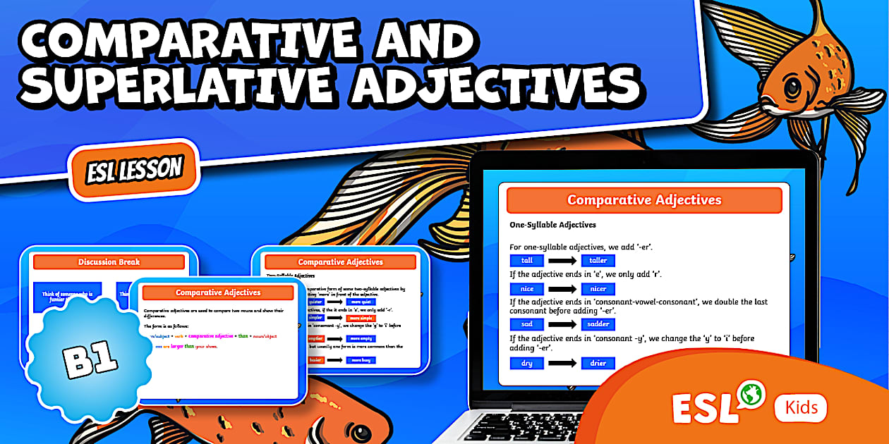 ESL {Comparative} Adjectives Lesson