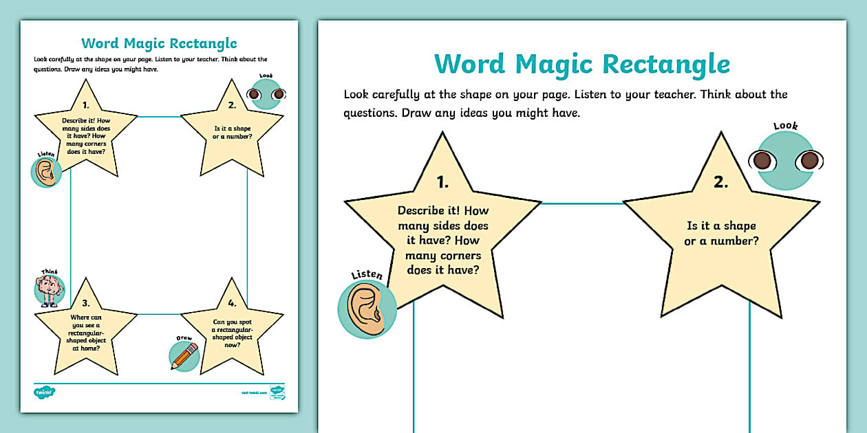 Language Skills: Word Magic Rectangle Foundation Stage