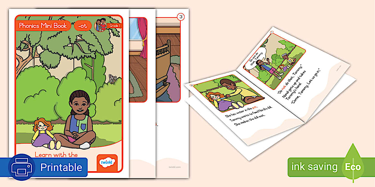 Grade 1 Phonics Mini Book: -ot Sound (teacher made) - Twinkl