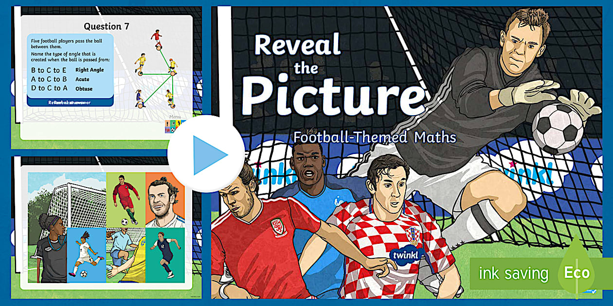 LKS2 Football Themed The World Cup Reveal the Picture Problem Solving