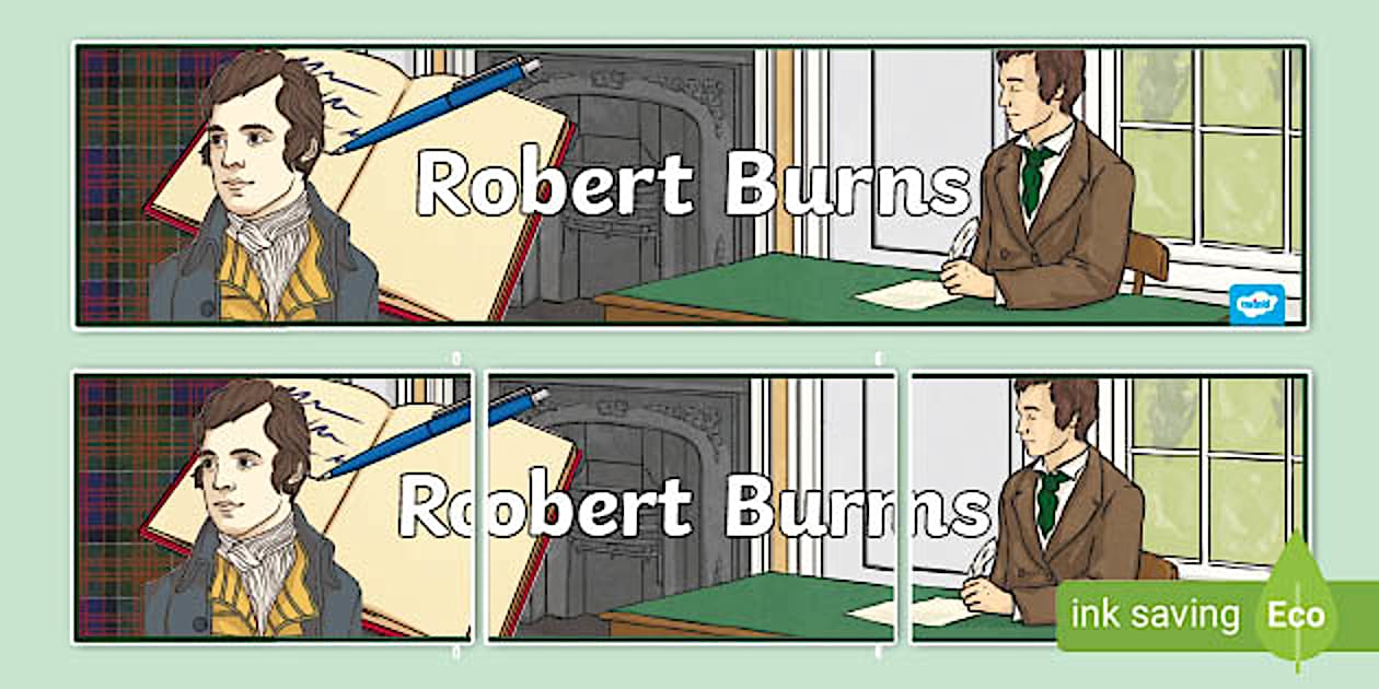 Robert Burns Display Banner - Burns Night Decorations
