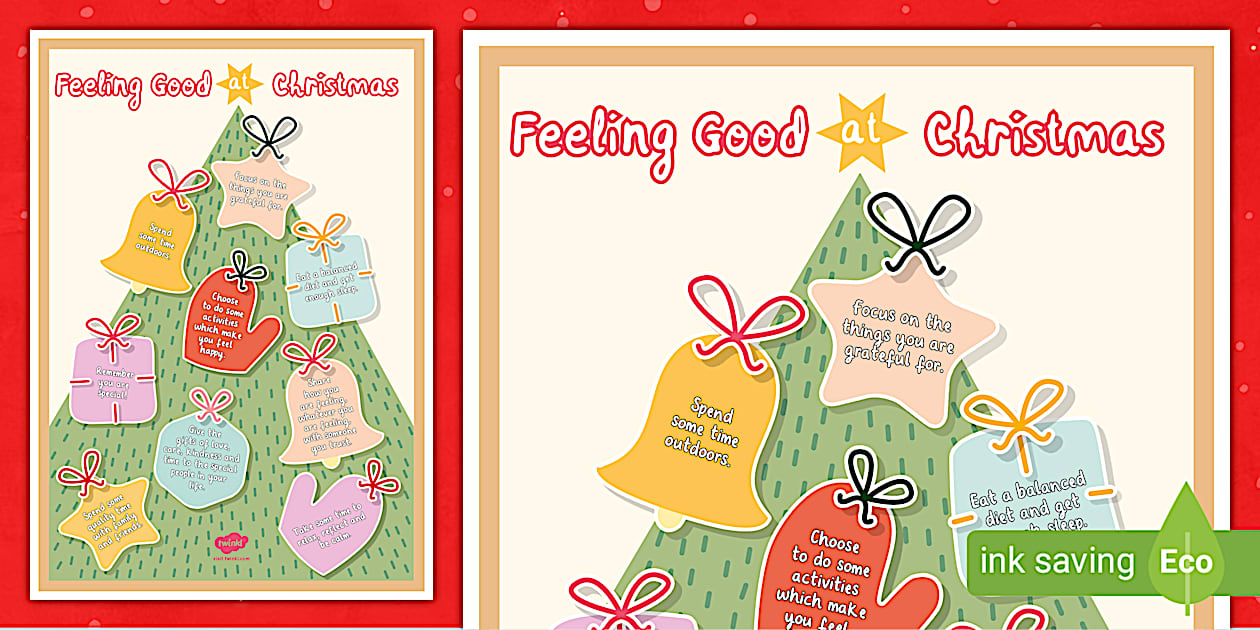 Christmas Wellbeing Poster | Staff Wellbeing | A4 Poster