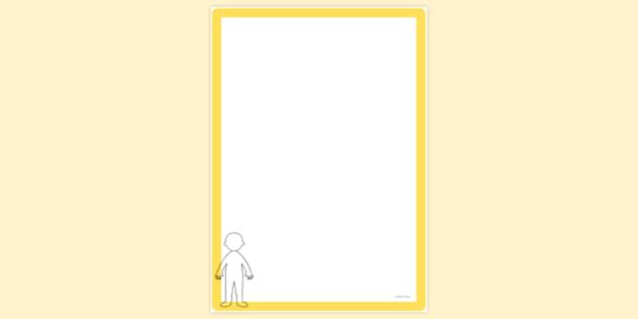 Simple All About Me Page Border | Page Borders | Twinkl