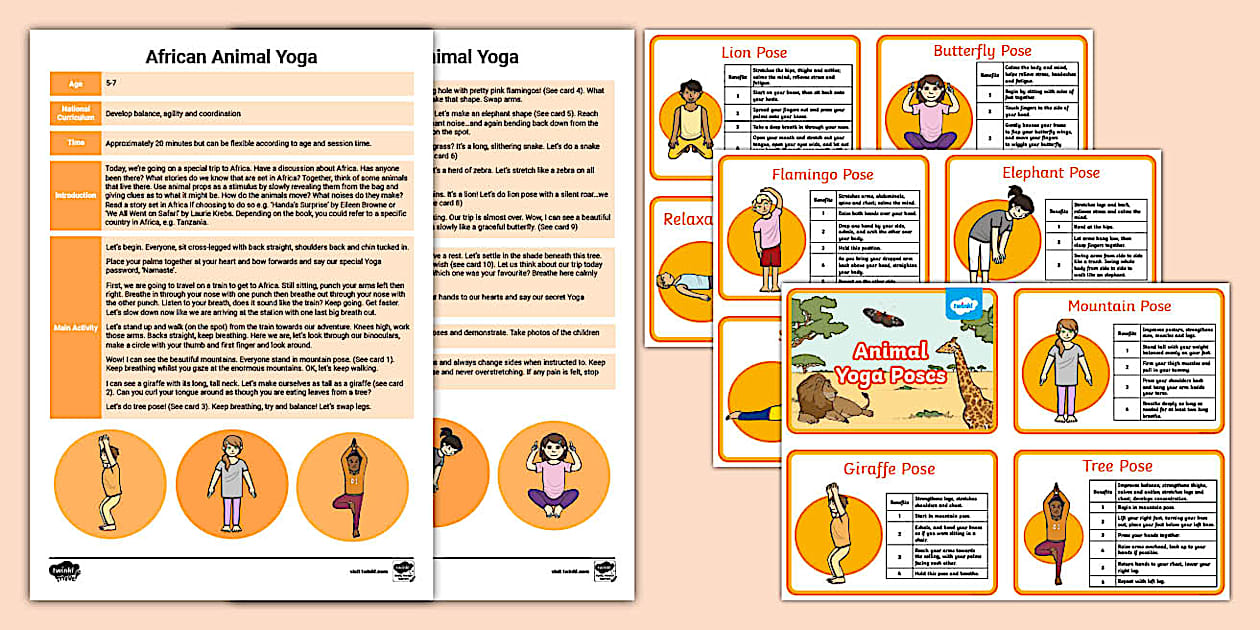 Printable Animal Yoga Story Sheet | Parents Wellbeing