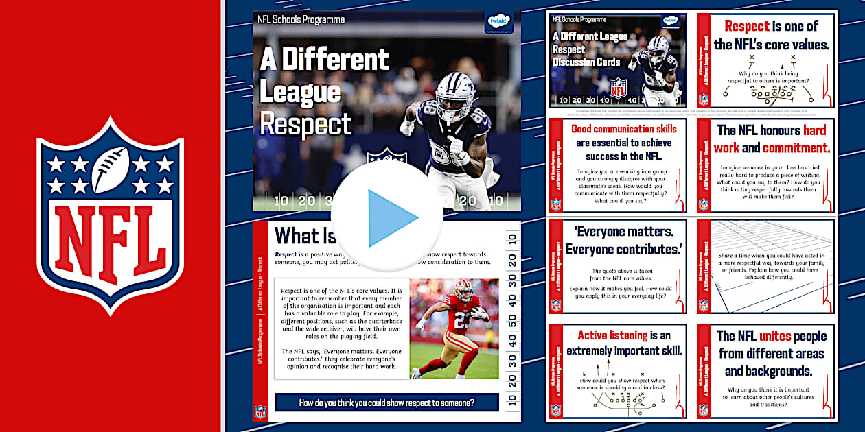 FREE! - Teaching Respect with the NFL | PSHE Lesson Pack | Twinkl