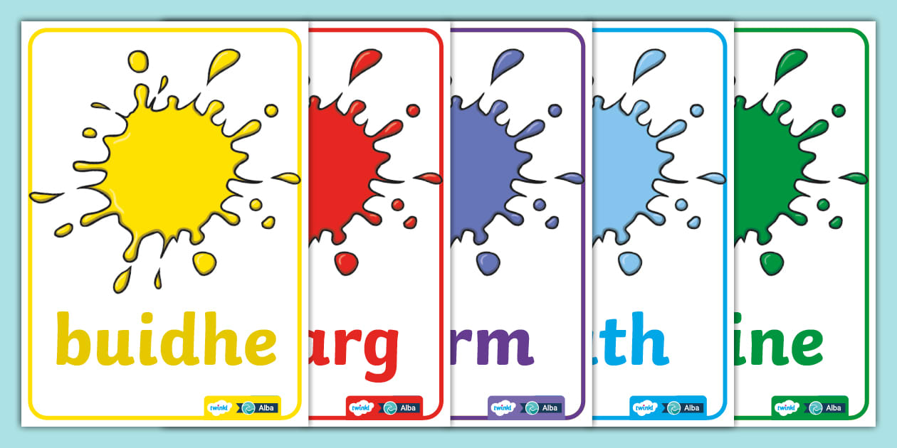 Scottish Gaelic Colours Display Posters - Twinkl