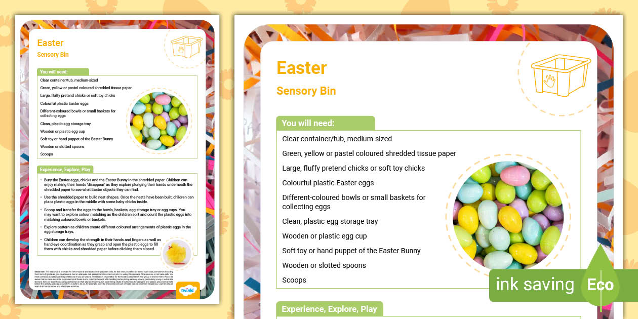 Easter Sensory Bin | Sensory Play | Twinkl - Twinkl