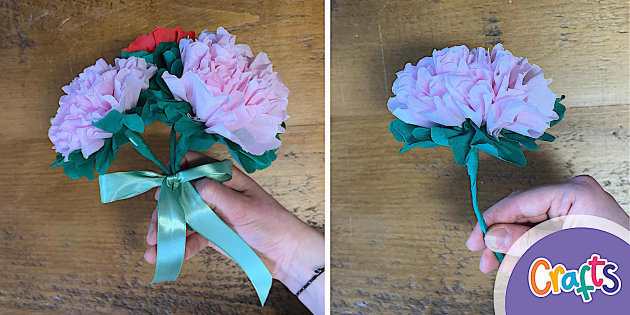 Paper Peony Bouquet Craft | Twinkl Crafts (teacher made)