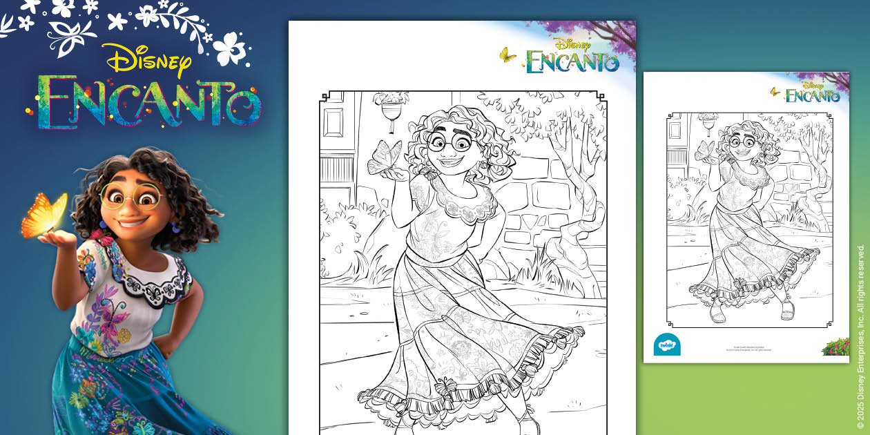 Encanto: Mirabel Colouring Page (teacher made) - Twinkl