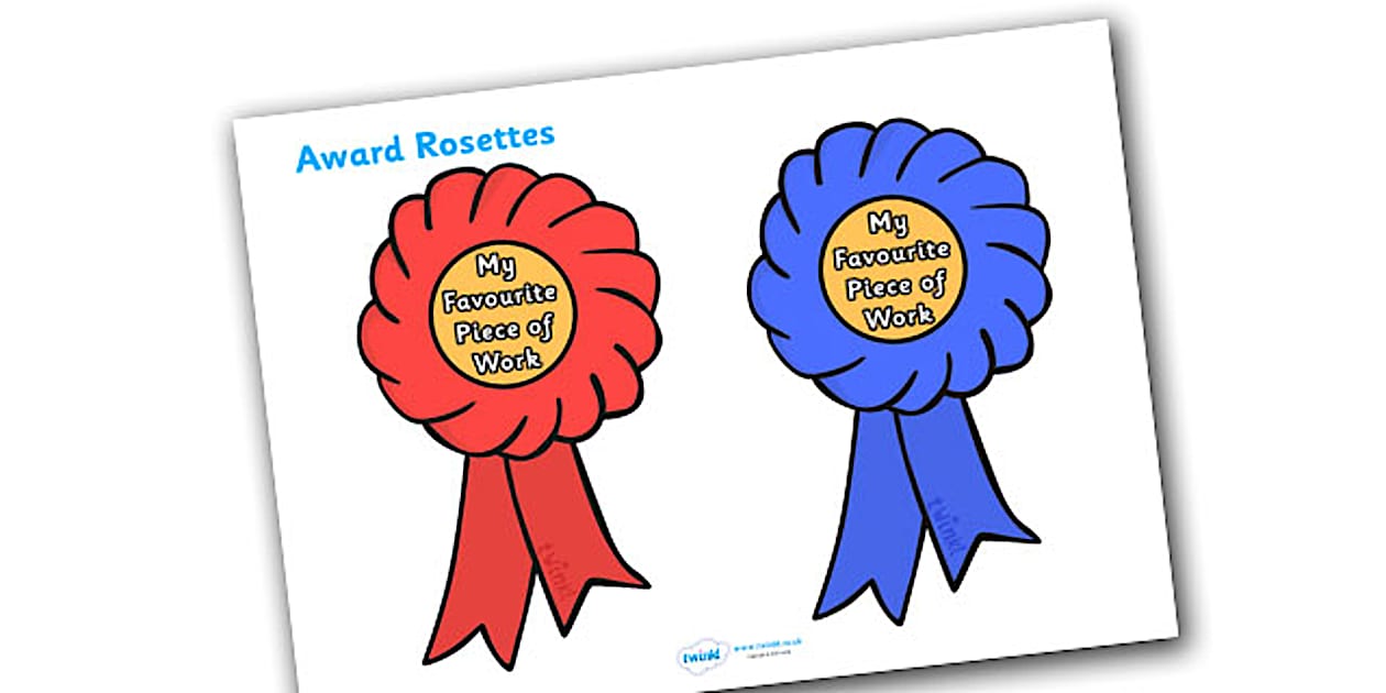 My Favourite Piece of Work Rosette -my favourite piece of work award ...