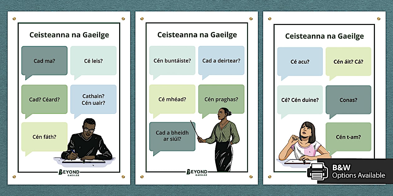 Ceisteanna na Gaeilge Póstaeir