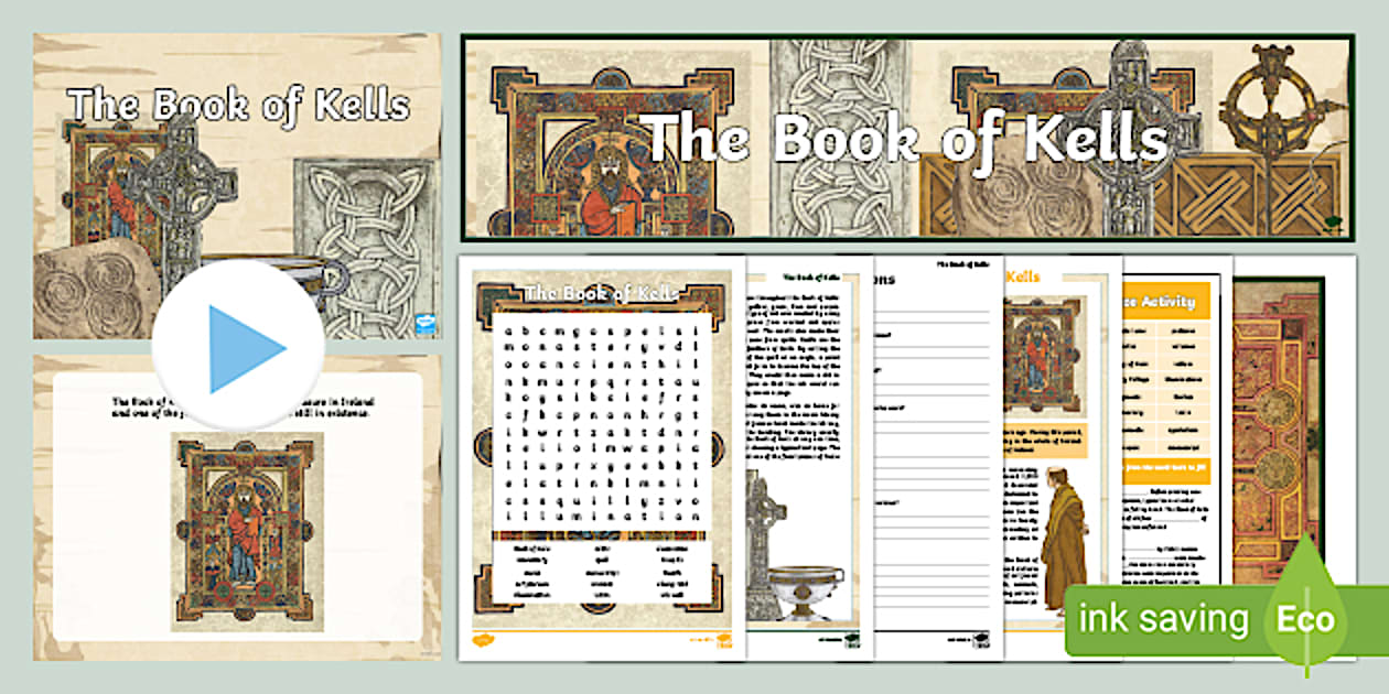 Book of Kells Ancient Irish Culture Pack | 3rd-6th Class