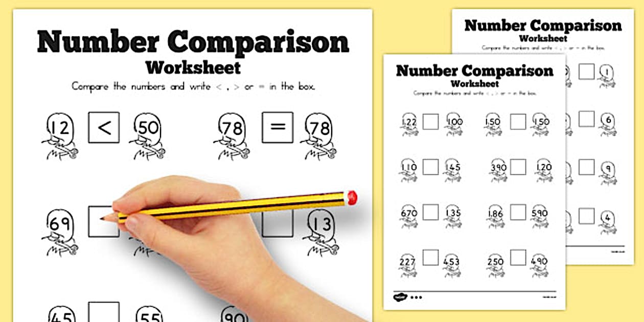 Higher Ability Rapunzel Number Comparison Worksheets