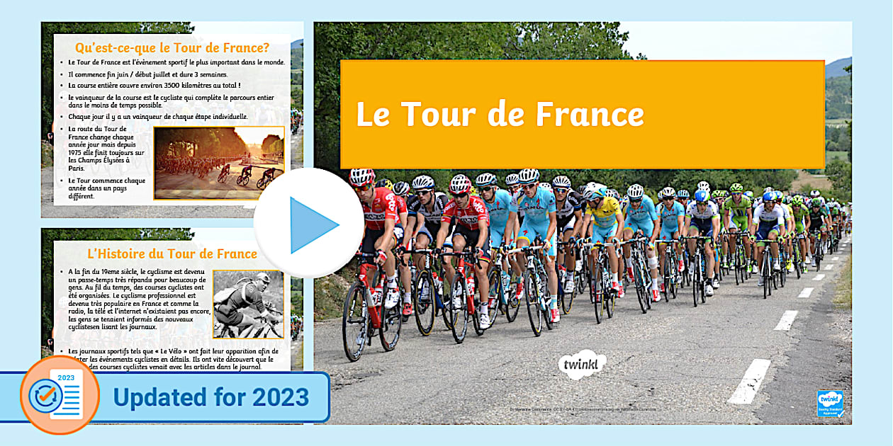 Tour de France PowerPoint French