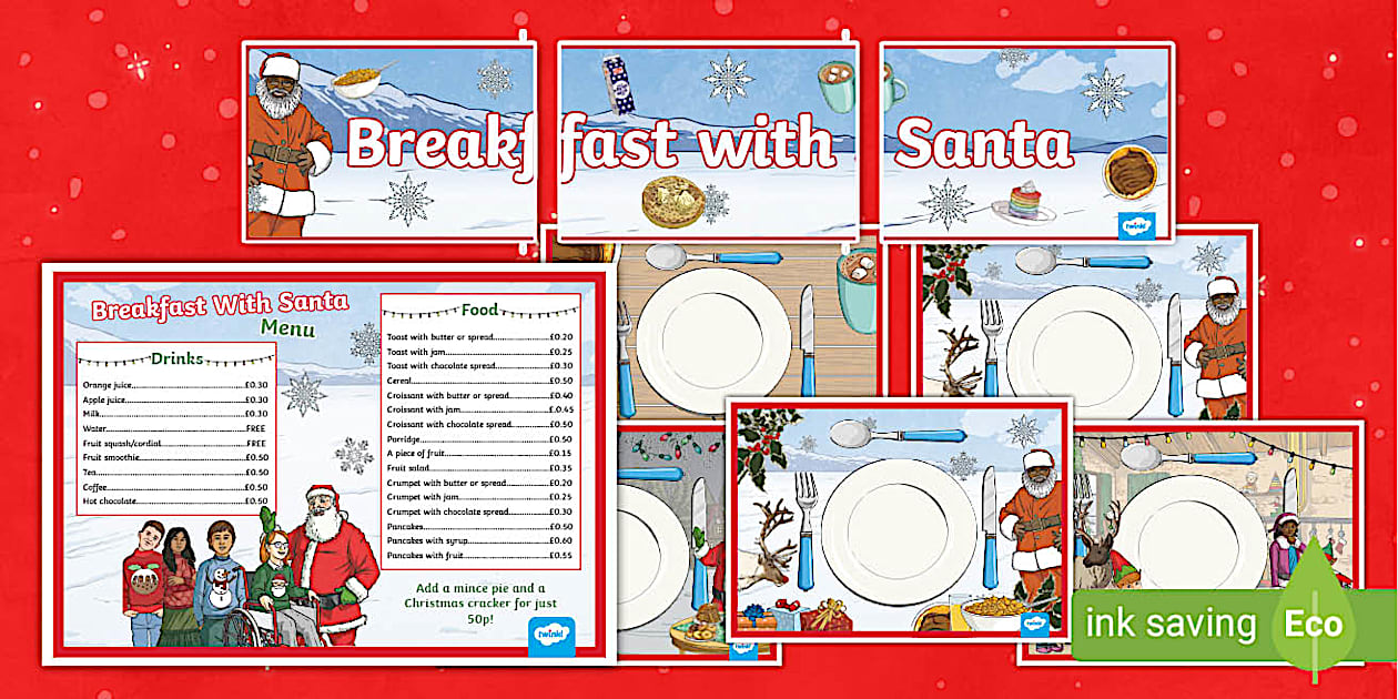 Breakfast with Santa Pack (teacher made) - Twinkl