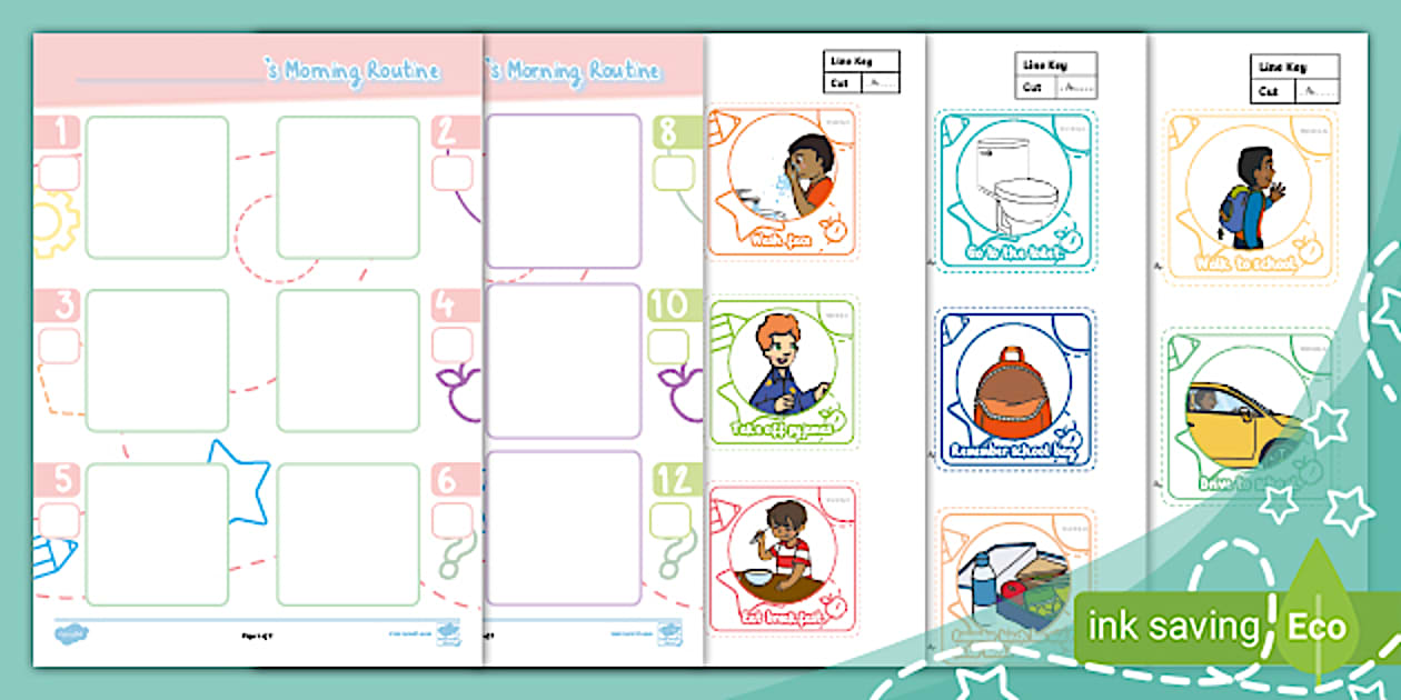 How To Download This School Morning Routine Chart For Free!