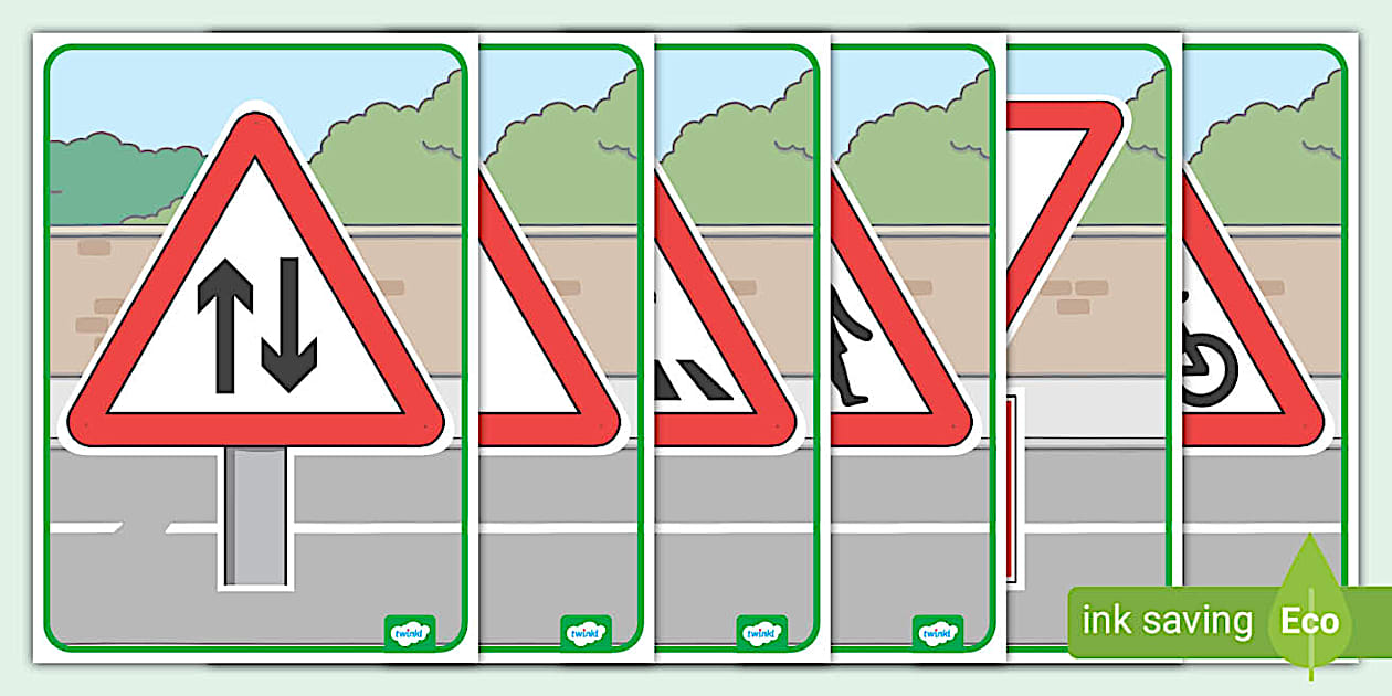 South African Road Signs Display Posters - Twinkl