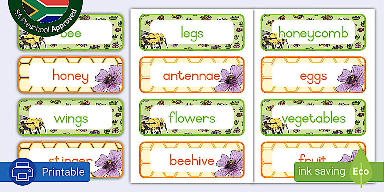 Bee Word Cards - Save Our Bees (teacher made) - Twinkl