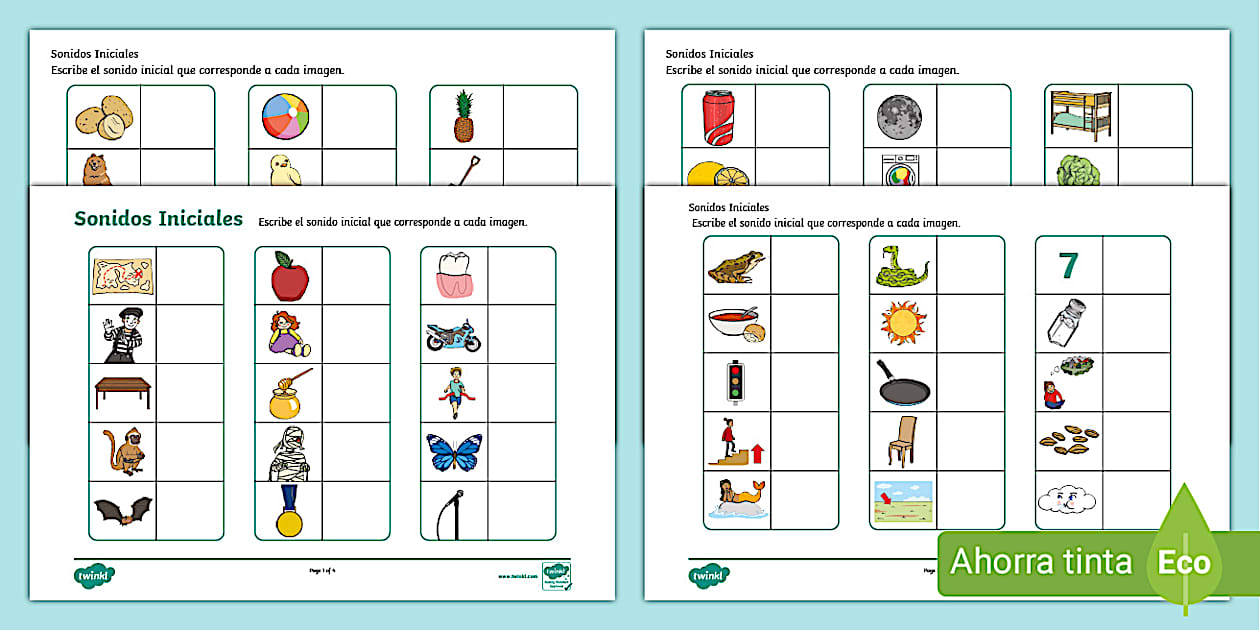 FREE! - Conciencia Fonológica: Sonido Inicial letras m - p - s - l
