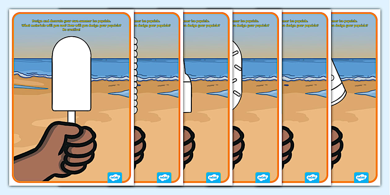 Ice Popsicles Craft Activity (teacher made) - Twinkl