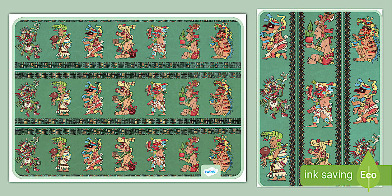 Maya Gods Display Borders (teacher made) - Twinkl