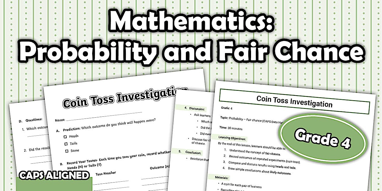 Gr4 Maths–T–Probability and Fair Chance–Lesson Plan