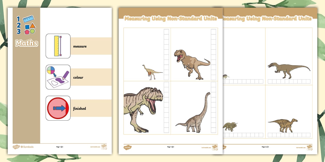 * NEW * SEND Structured Steps Dinosaur Measuring Non-Standard Units