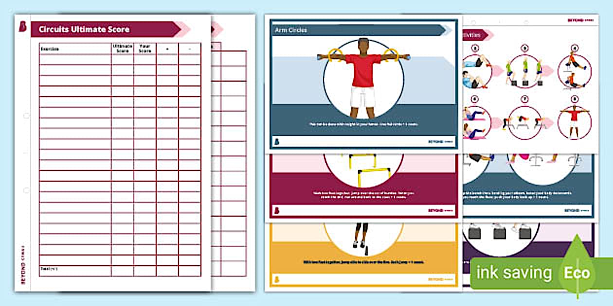 Health and Wellbeing: Lesson 4 Circuit Training - Twinkl