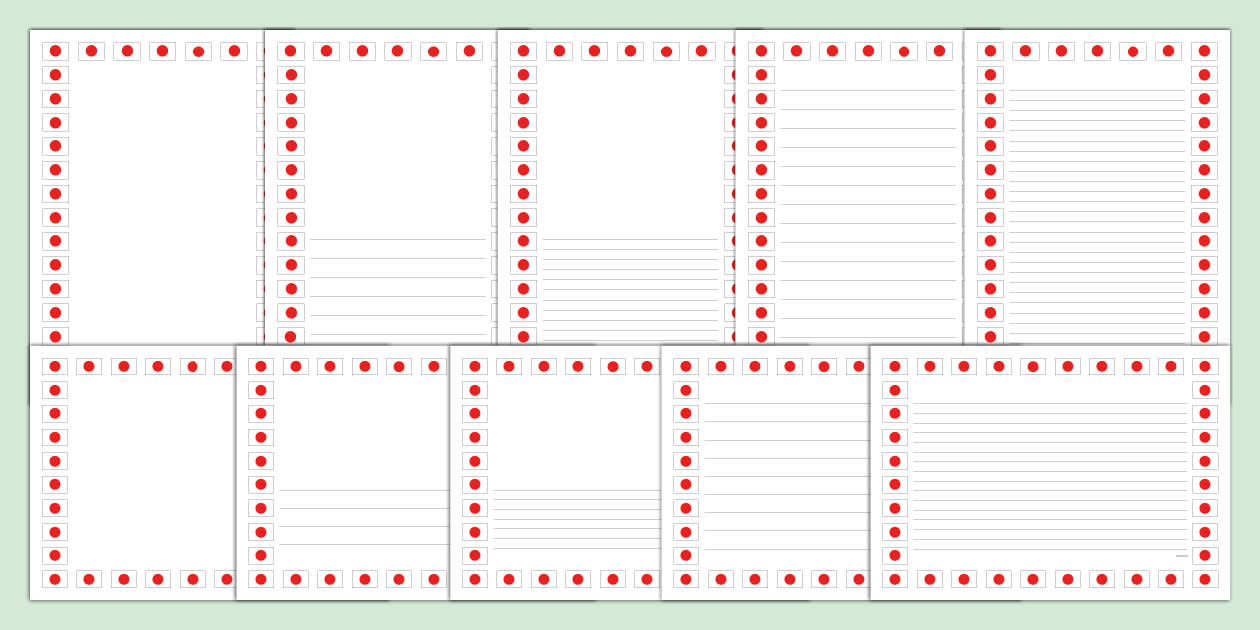 Japan Flag Page Borders - Around the World (teacher made)