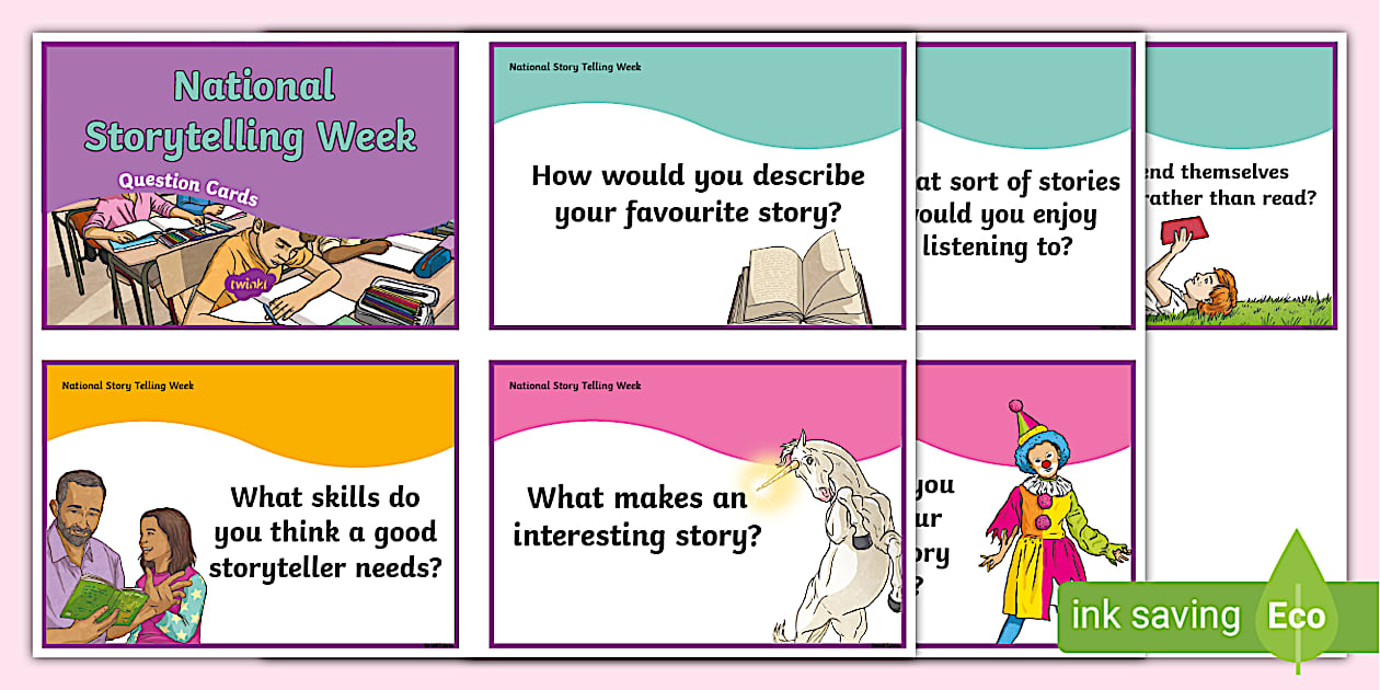 National Storytelling Week Question Cards - Storytelling KS2