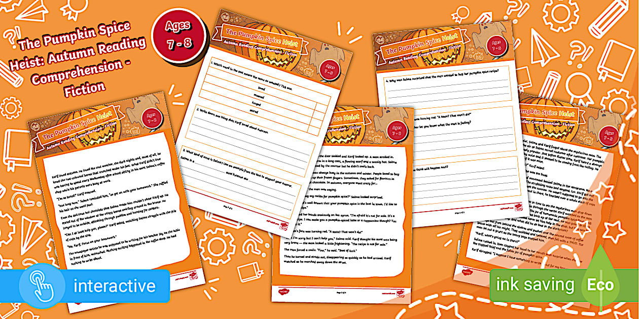 The Pumpkin Spice Heist - Year 3 Autumn Reading Comprehension (Ages 7 - 8)