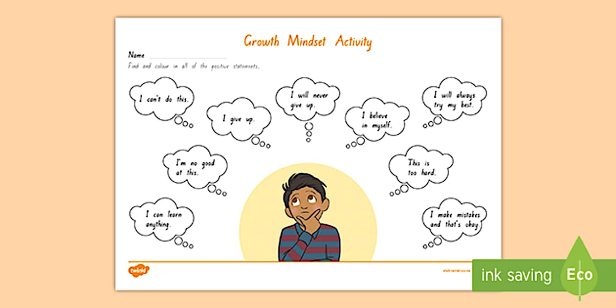 Editable Growth Mindset Activity (teacher made) - Twinkl