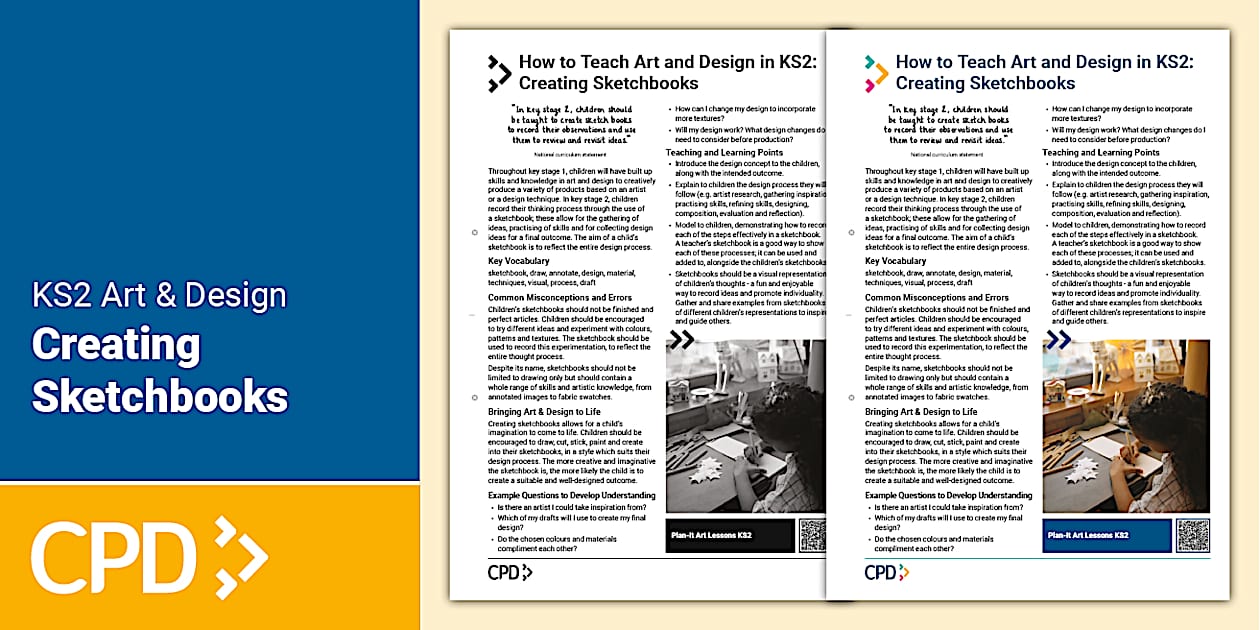 How to Teach Art and Design in KS2: Creating Sketchbooks