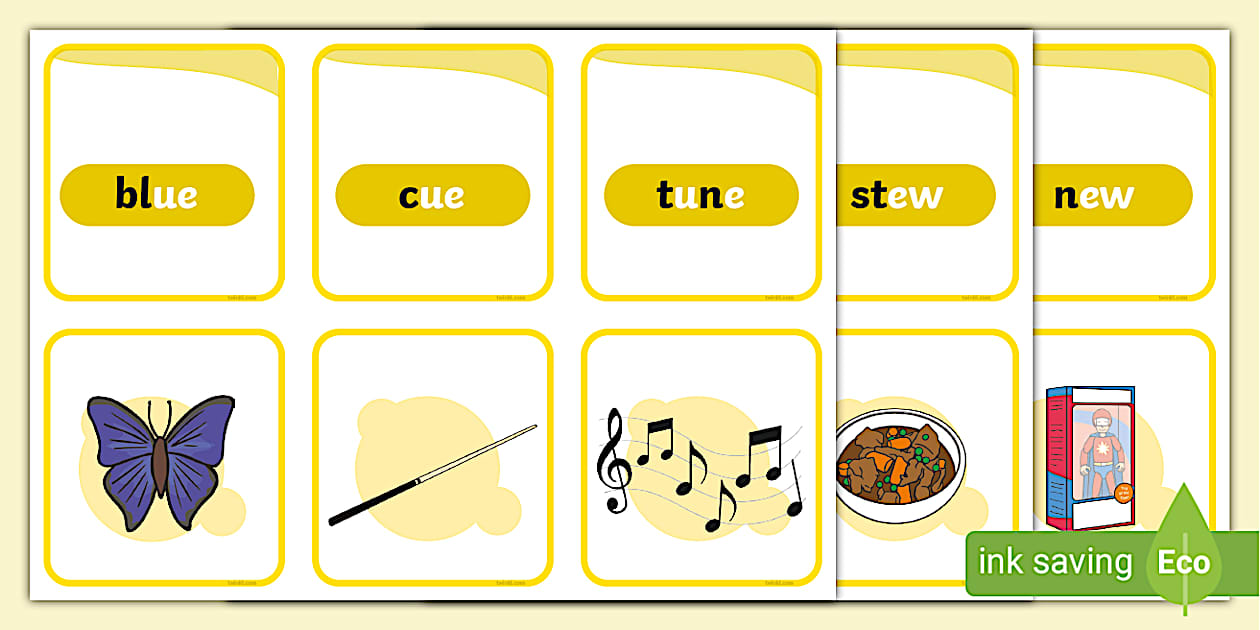 'ue' sound Snap Cards (teacher made) - Twinkl